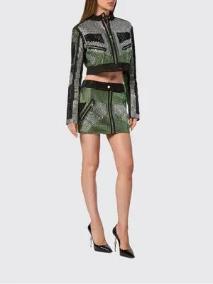 Philipp Plein Mini Skirt With Rhinestones