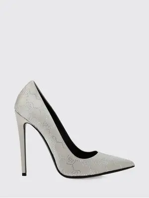 Philipp Plein Embellished Satin Stiletto Pumps - Beige