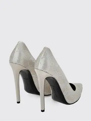 Philipp Plein Embellished Satin Stiletto Pumps - Beige