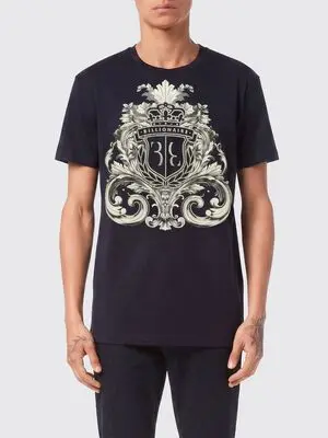 BILLIONAIRE Printed Cotton T-shirt - Blue