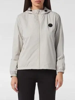 PLEIN SPORT Hooded Nylon Windbreaker Jacket - Grey