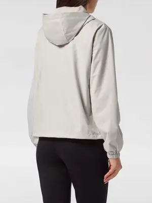 PLEIN SPORT Hooded Nylon Windbreaker Jacket - Grey