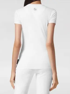 PLEIN SPORT Cotton T-shirt With Laminated Logo