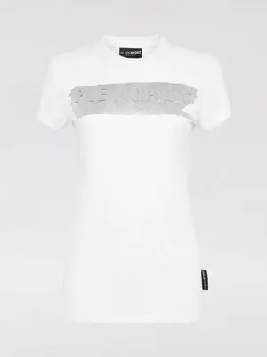 PLEIN SPORT Cotton T-shirt With Laminated Logo