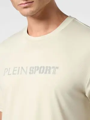 PLEIN SPORT Cotton T-shirt With Logo - Grey