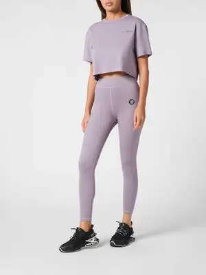 PLEIN SPORT Cropped T-shirt - Violet