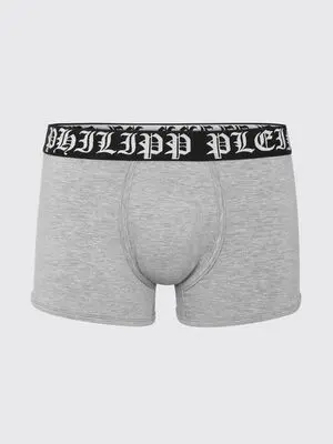 Philipp Plein Stretch Cotton Blend Boxers - Grey