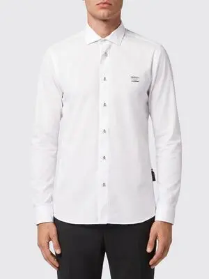 Philipp Plein Classic Cotton Poplin Shirt - White