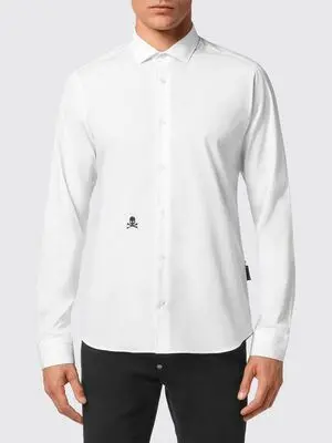 Philipp Plein Cotton Poplin Shirt - White