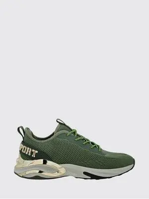 PLEIN SPORT Crochet Knit Lace-up Sneakers - Gold