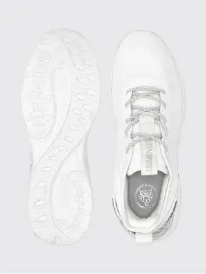 PLEIN SPORT Crochet Knit Lace-up Sneakers - White