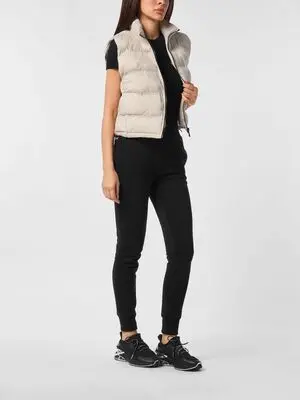 PLEIN SPORT Padded Quilted Nylon Gilet - Grey