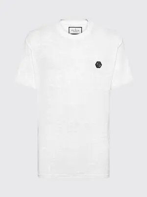 Philipp Plein Cotton T-shirt With Pp Monogram - White