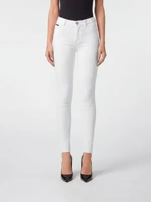 Philipp Plein Skinny Jeans - White