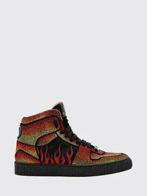 Philipp Plein Embellished Suede High Top Sneakers