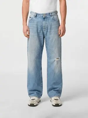 Philipp Plein Wide Leg Cotton Jeans