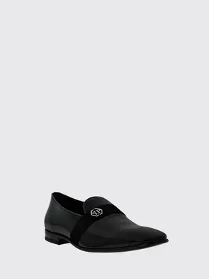 Philipp Plein Patent Leather Loafer With Hexagon Detail