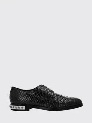 Philipp Plein Python Leather Derby Shoes - Black