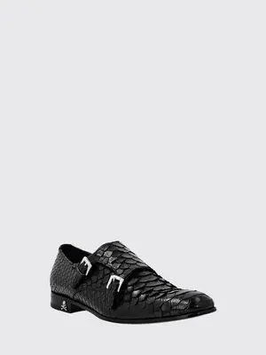 Philipp Plein Python Leather Monk Strap Shoes