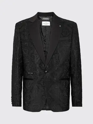Philipp Plein Embellished Logo Blazer