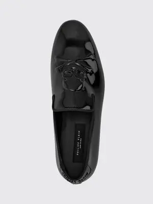 Philipp Plein Patent Leather Loafers With Embossed Skull