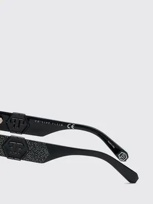 Philipp Plein Rhinestone Acetate Rectangle Sunglasses