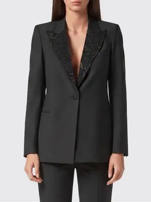Philipp Plein Embellished Lapel Blazer - Black