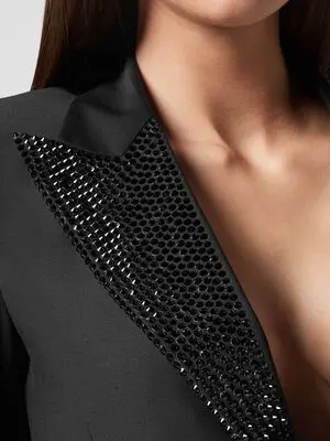 Philipp Plein Embellished Lapel Blazer