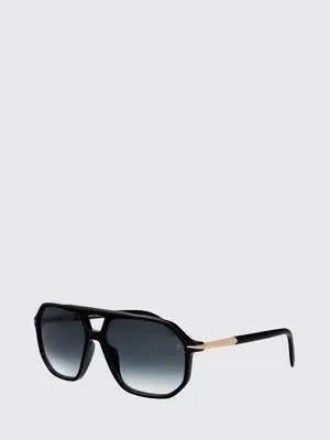 DB EYEWEAR BY DAVID BECKHAM Acetate Aviator Sunglasses - Black
