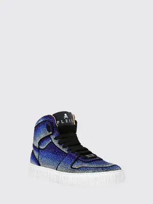 Philipp Plein Embellished Suede High Top Sneakers