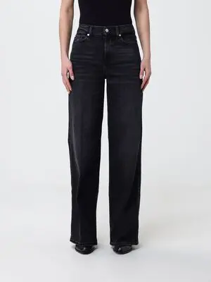 7 For All Mankind Cotton Denim Wide Jeans