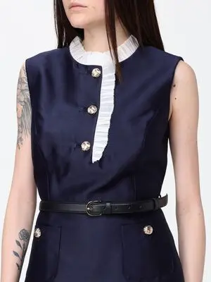 SELF-PORTRAIT Sleeveless Collared Dress