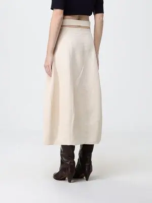 Studio Nicholson Linen Blend Wrap Midi Skirt