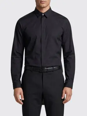 LARDINI Classic Cotton Blend Shirt - Black