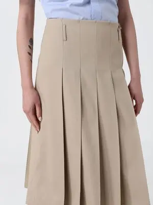 A.p.c. Pleated Midi Skirt - Beige