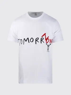 Comme Des Garçons Cotton T-shirt With Slogan Print