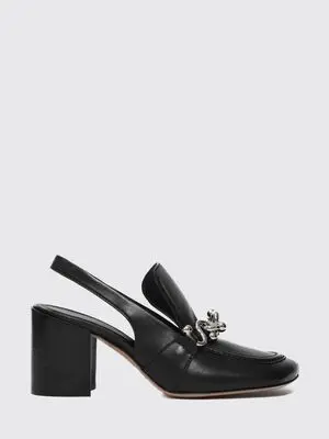 Sportmax Leather Slingbacks - Black