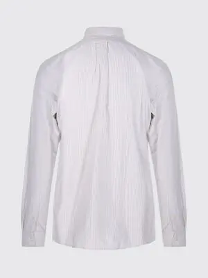 Polo Ralph Lauren Striped Cotton Casual Shirt - White