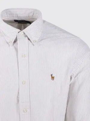 Polo Ralph Lauren Striped Cotton Casual Shirt - White