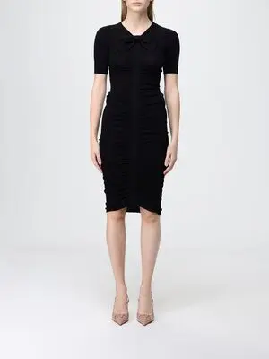 Valentino Garavani Stretch Viscose Mini Dress - Black