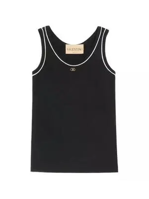 Valentino Garavani Cotton Jersey Vlogo Top