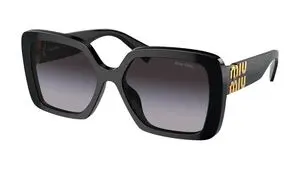 Miu Miu Aviator Shape Frame Sunglasses - Black