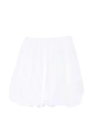 PATOU Strapless Bubble-hem Mini Dress - White