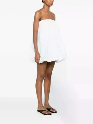 PATOU Strapless Bubble-hem Mini Dress