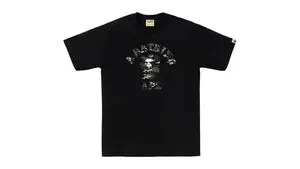 A BATHING APE Pixel Camo College Tee Shirt - Black