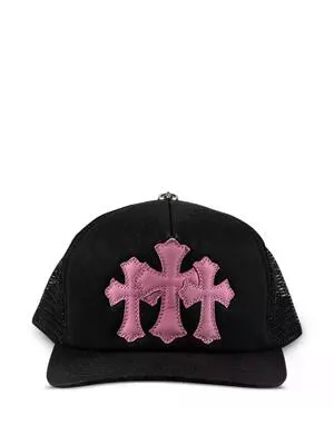 Chrome Hearts Cemetery Cross Trucker Hat - Black