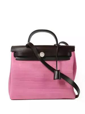 Hermès Pm Herbag Canvas Tote Bag - Pink