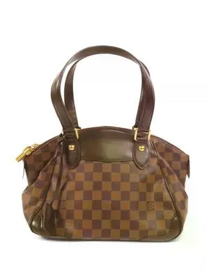 LOUIS VUITTON Pm Verona Damier Ebène Tote Bag - Brown