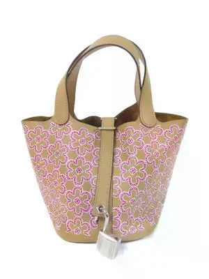 Hermès Micro Picotin Daisy Tote Bag