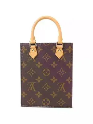 LOUIS VUITTON Petit Sac Plat Monogram Tote Bag